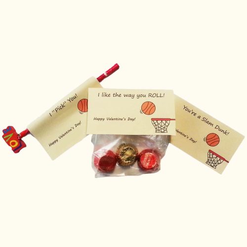 Printable Basketball Valentine