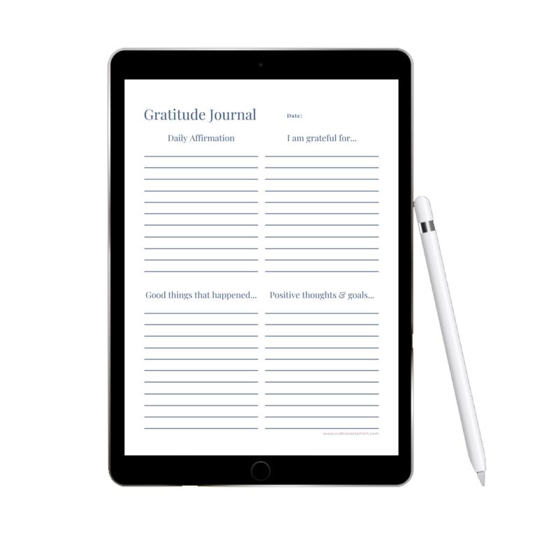 Printable Gratitude Worksheet