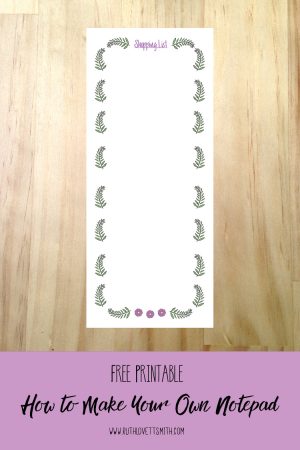 How to Make Your Own Notepad