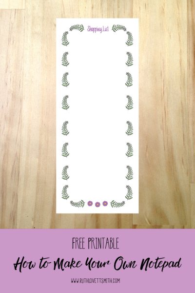 How to Make Your Own Notepad