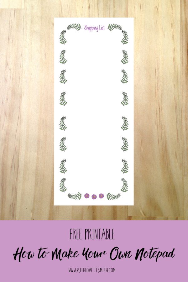 How to Make Your Own Notepad