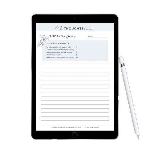 Printable Daily Journal Worksheet