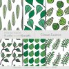 Green Leaves Digital Paper