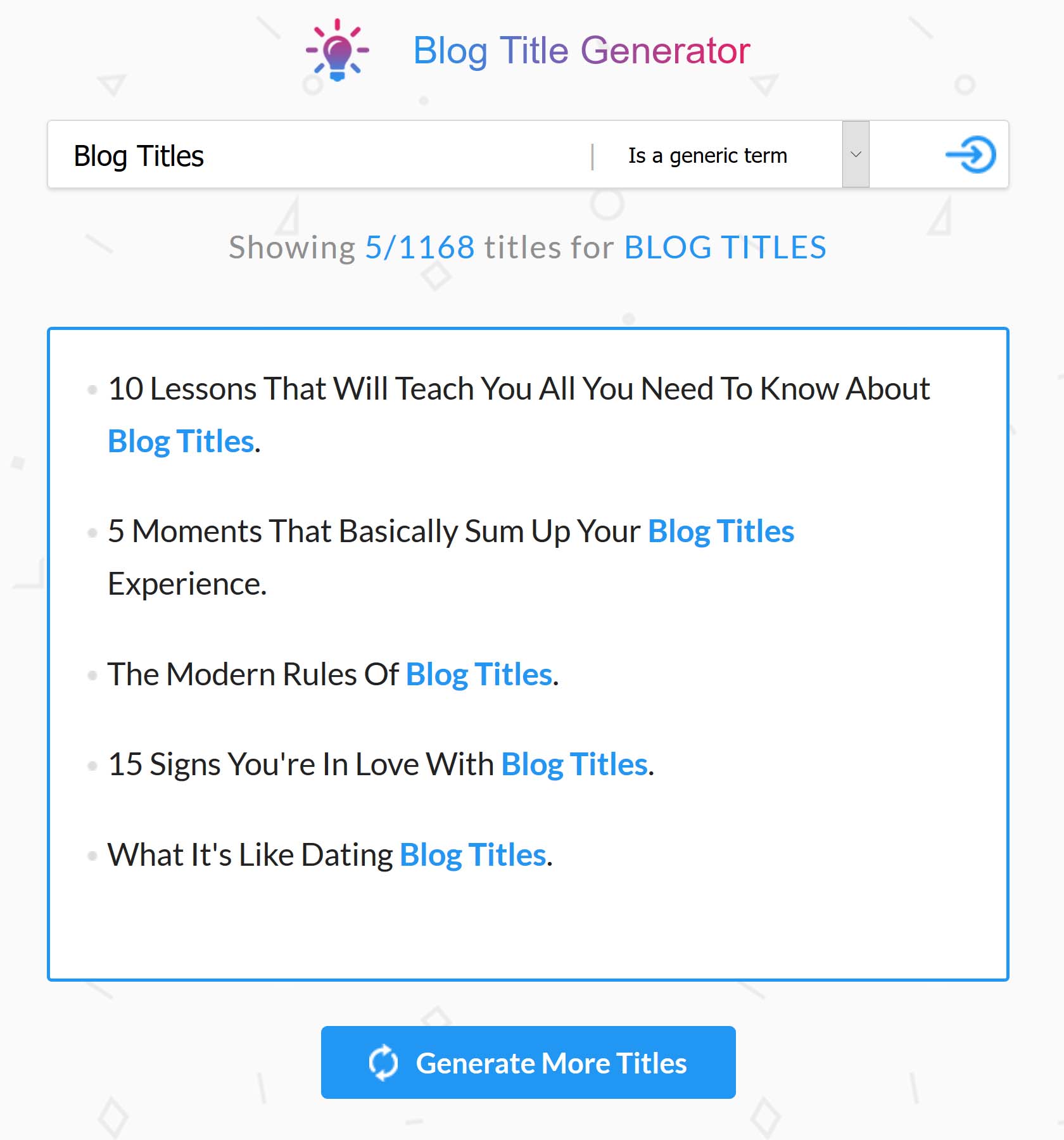 Try a Blog Title Generator for Crazy Clickable Blog Titles